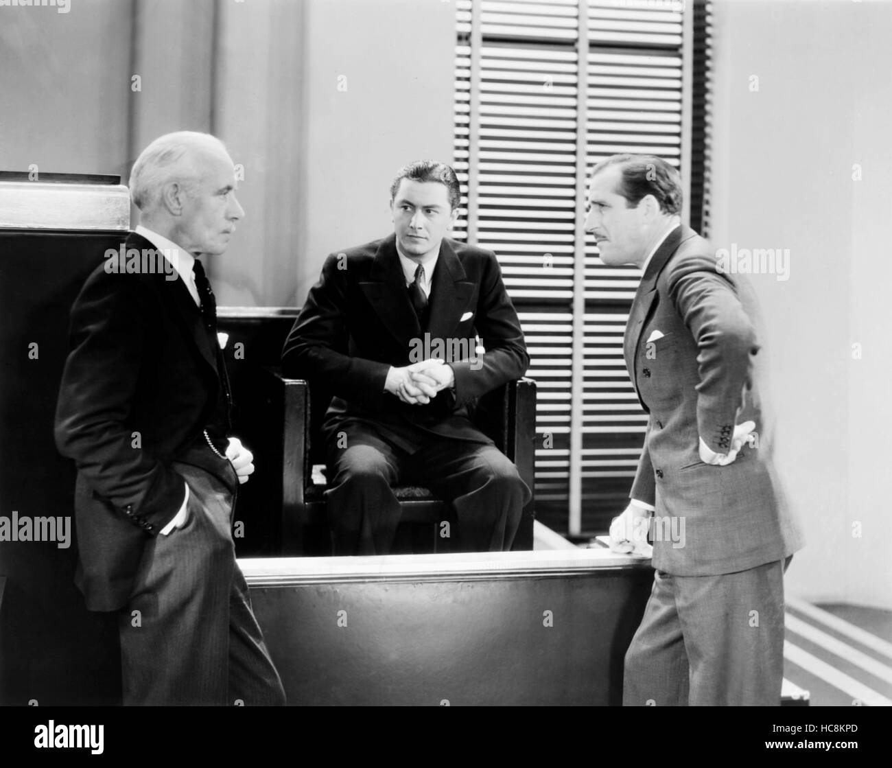 UNASHAMED, from left, Lewis Stone, Robert Young, John Miljan, 1932 ...