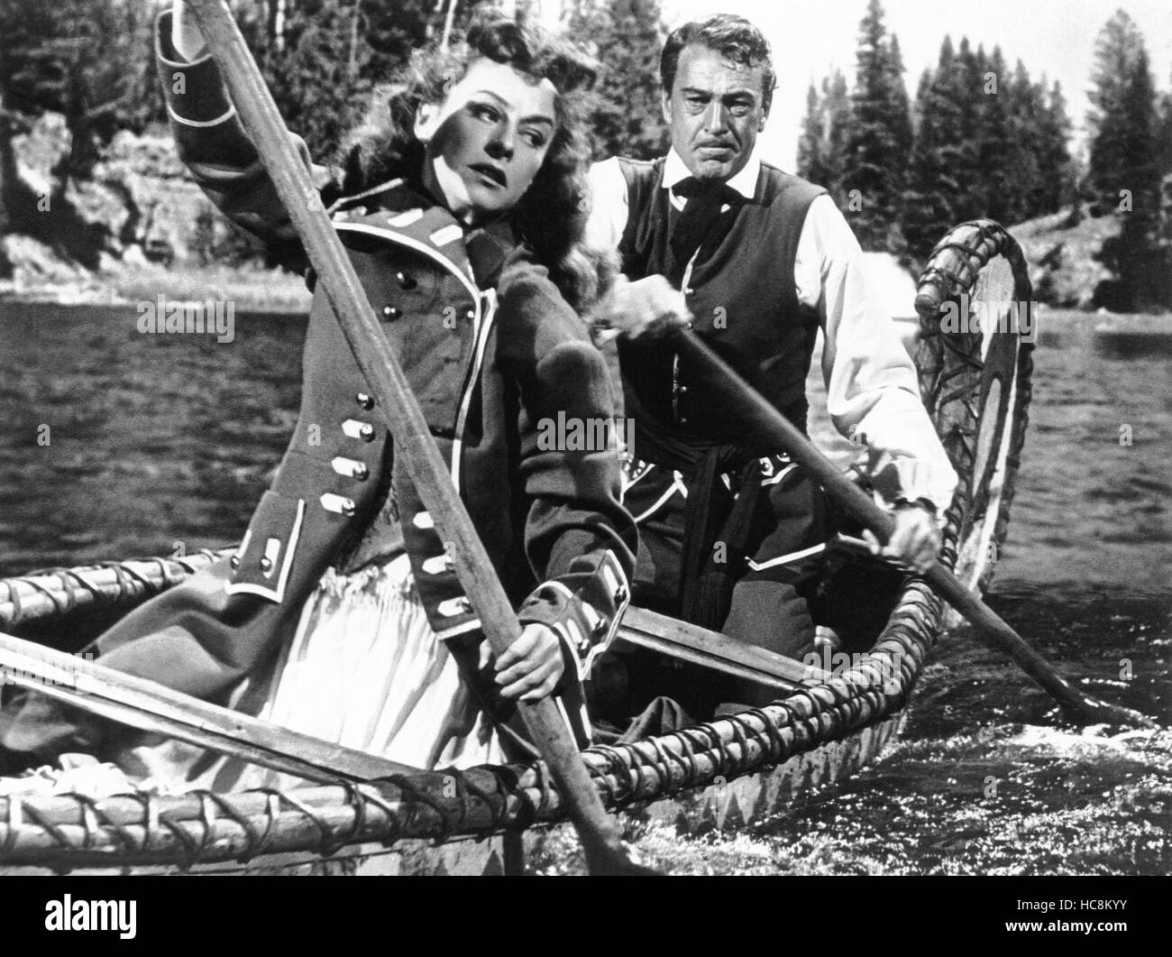 UNCONQUERED, from left, Paulette Goddard, Gary Cooper, 1947 Stock Photo ...