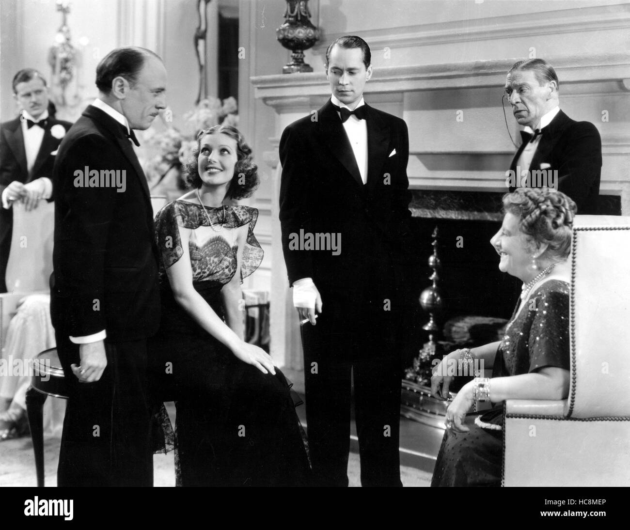 THE UNGUARDED HOUR, Roland Young, Loretta Young, Franchot Tone, E.E ...