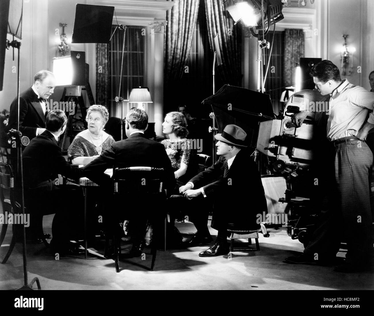 THE UNGUARDED HOUR, faces visible from left: Roland Young, Jessie Ralph ...