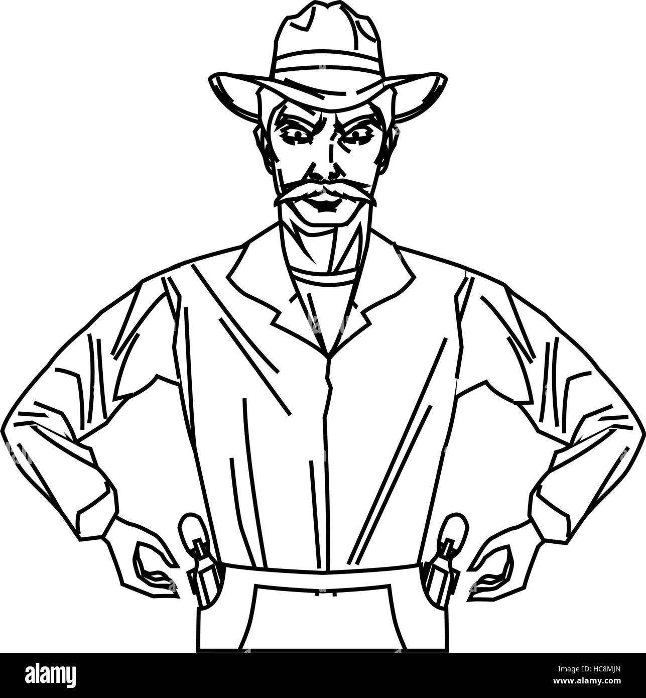 Isolated cowboy cartoon design Stock Vector Image & Art - Alamy