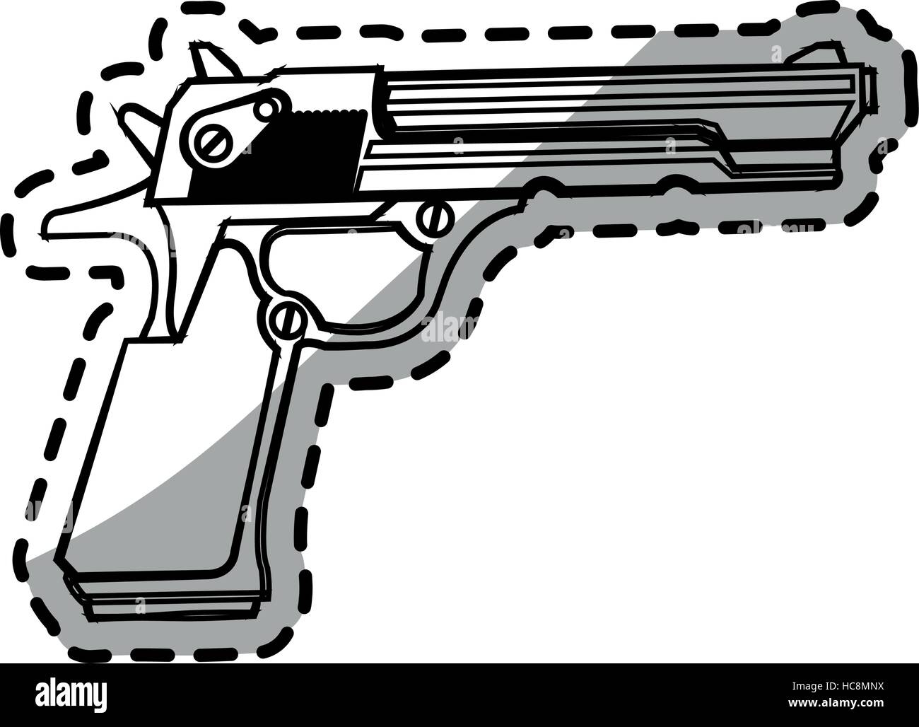 Isolated gun design Stock Vector Image & Art - Alamy