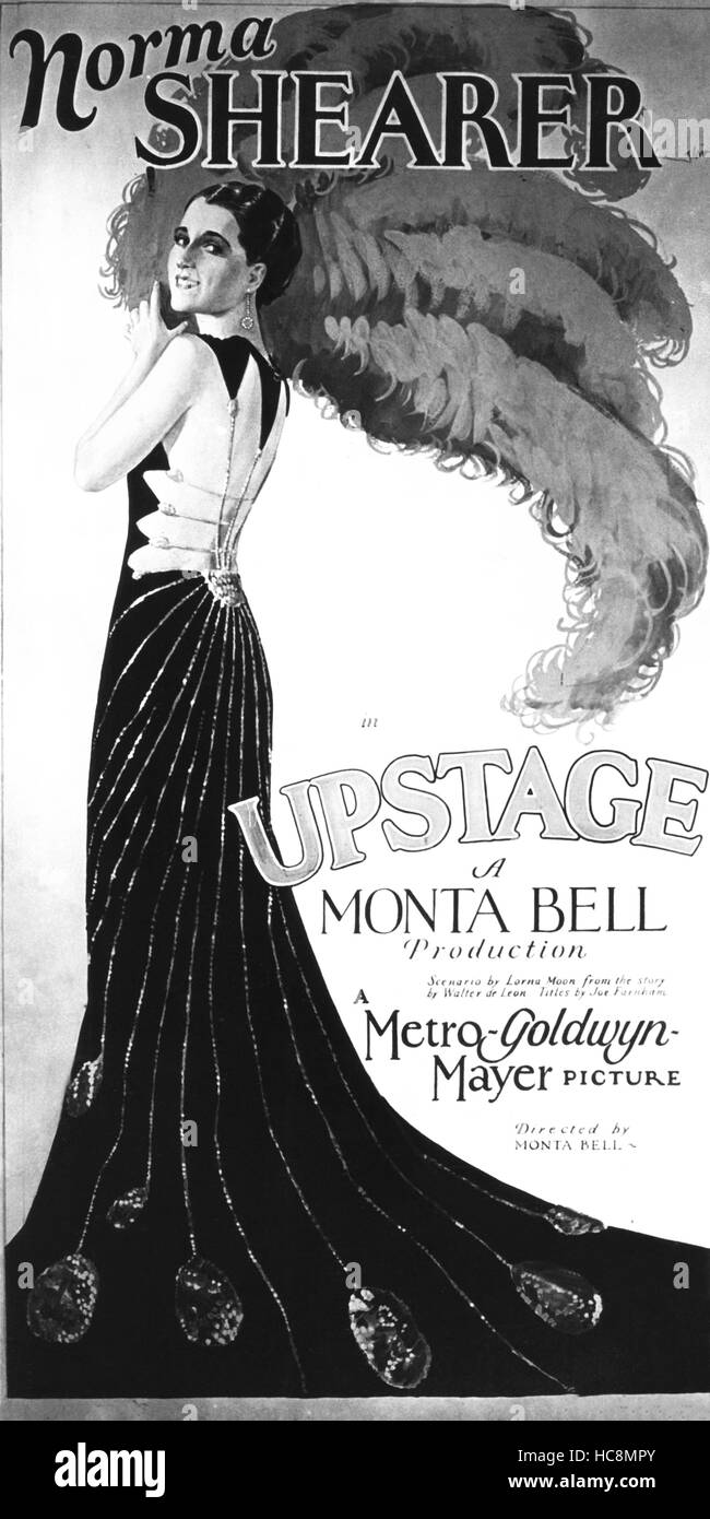 UPSTAGE, US poster, Norma Shearer, 1926 Stock Photo - Alamy