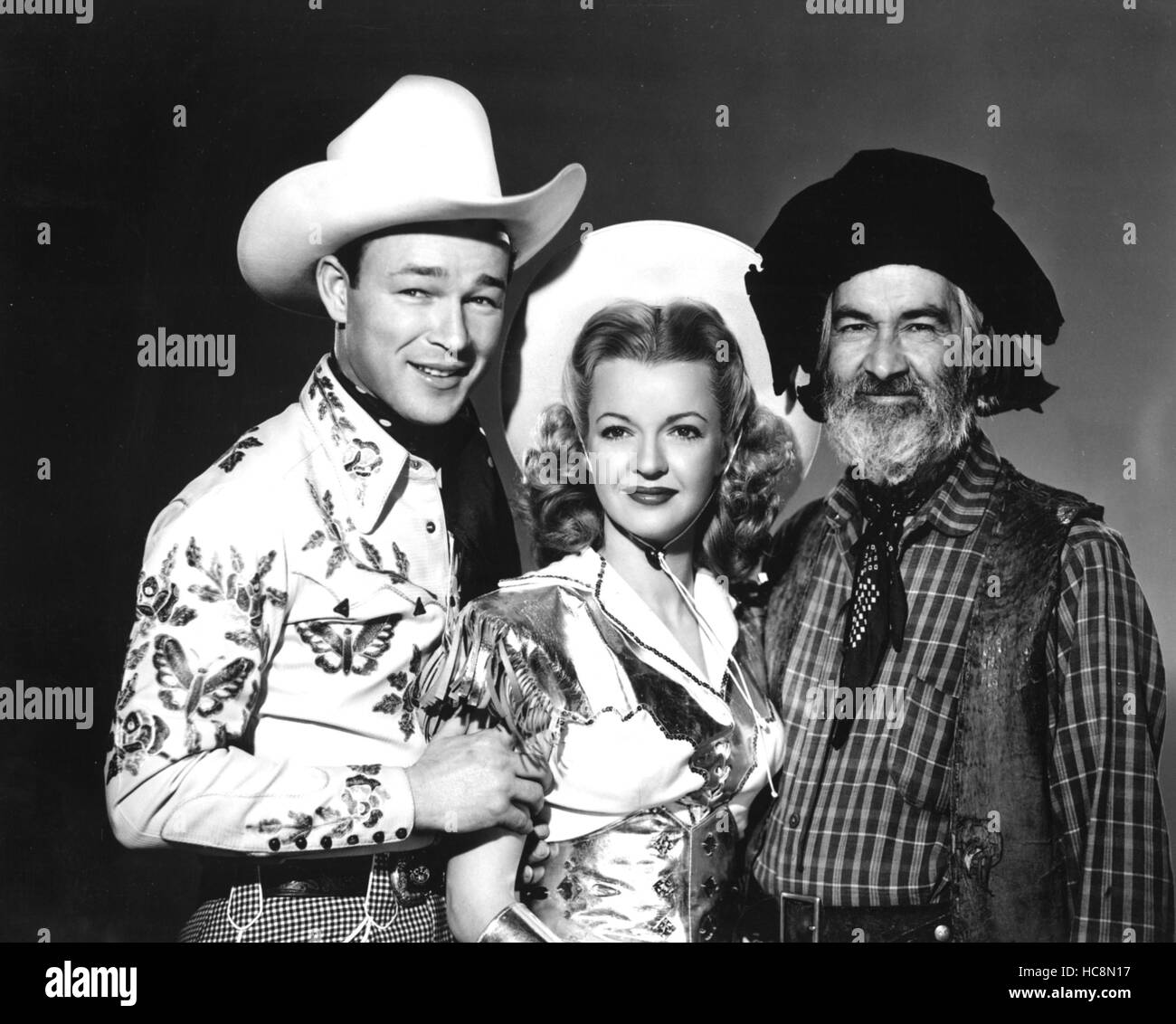 UTAH, Roy Rogers, Dale Evans, Gabby Hayes, 1945 Stock Photo - Alamy