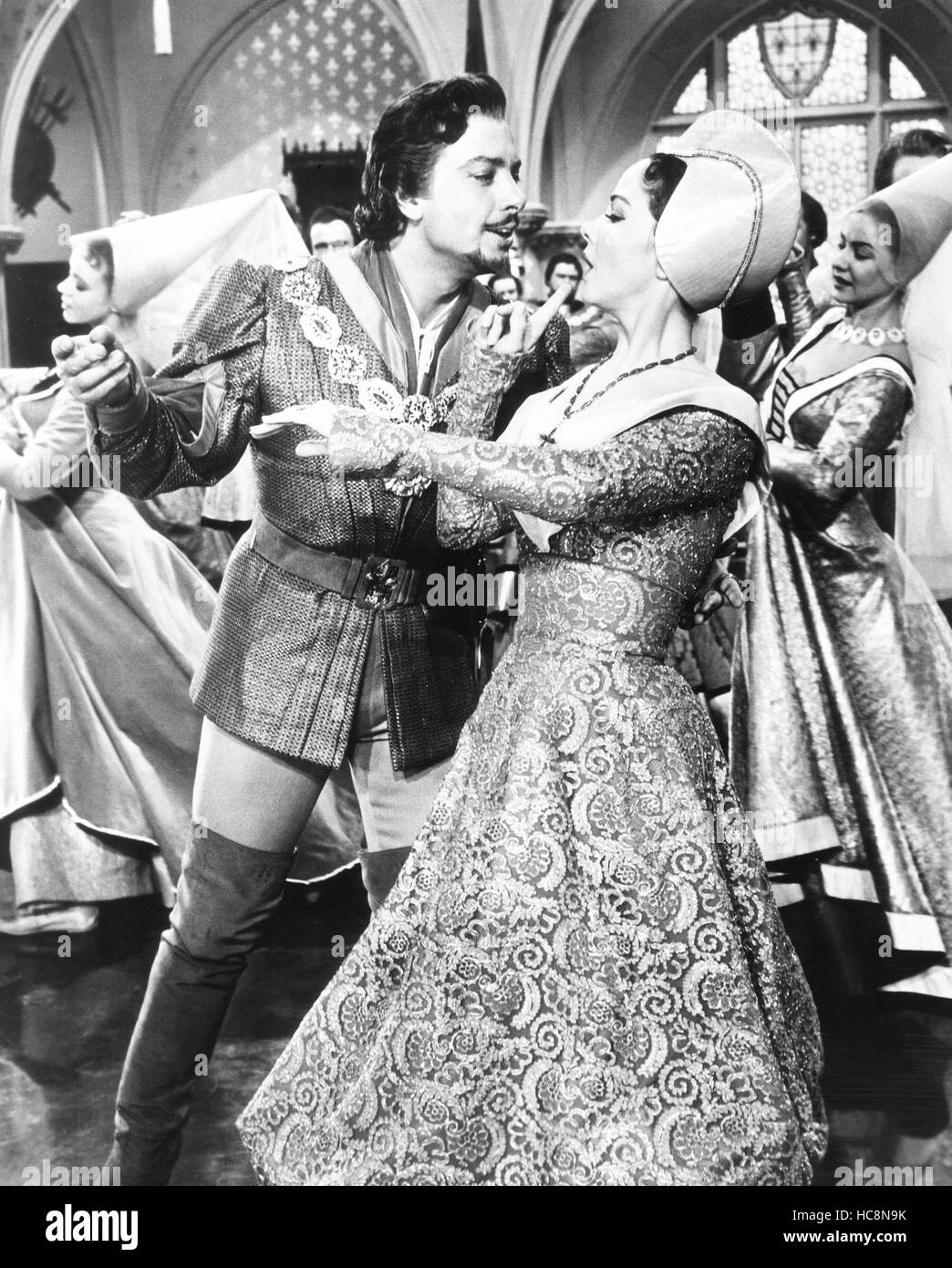THE VAGABOND KING, from left: Oreste Kirkop, Kathryn Grayson, 1956 ...