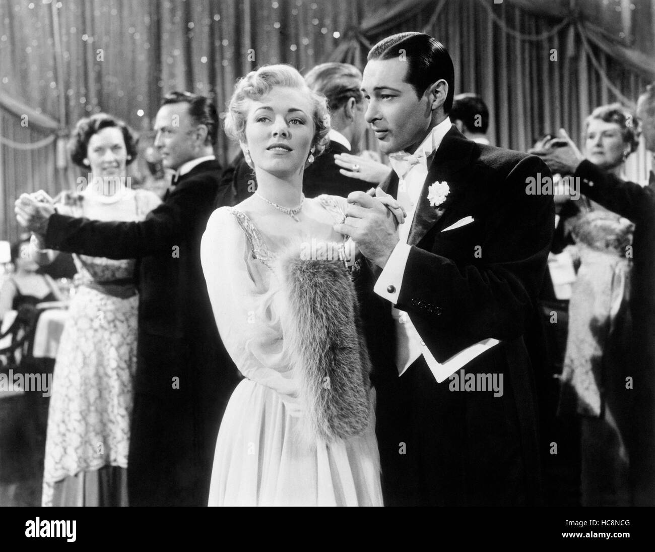 VALENTINO, from left, Eleanor Parker, Anthony Dexter, 1951 Stock Photo ...