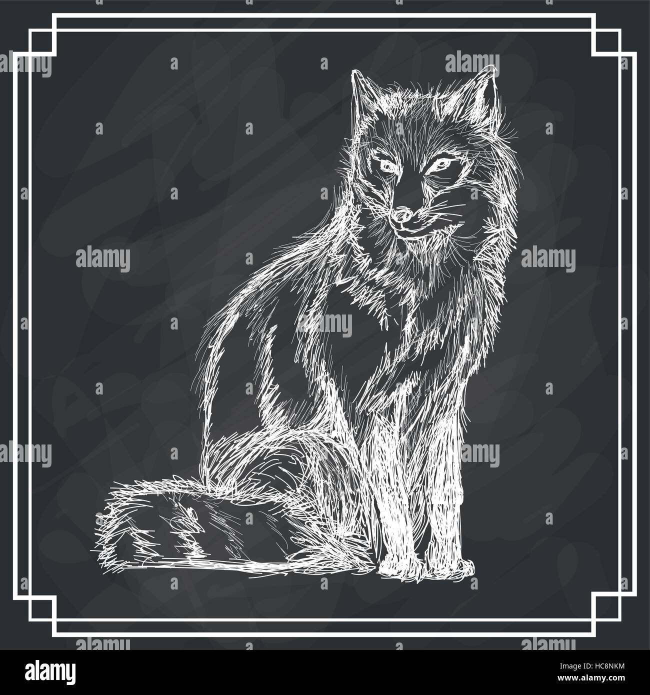 Fox dark art Stock Vector Images - Alamy