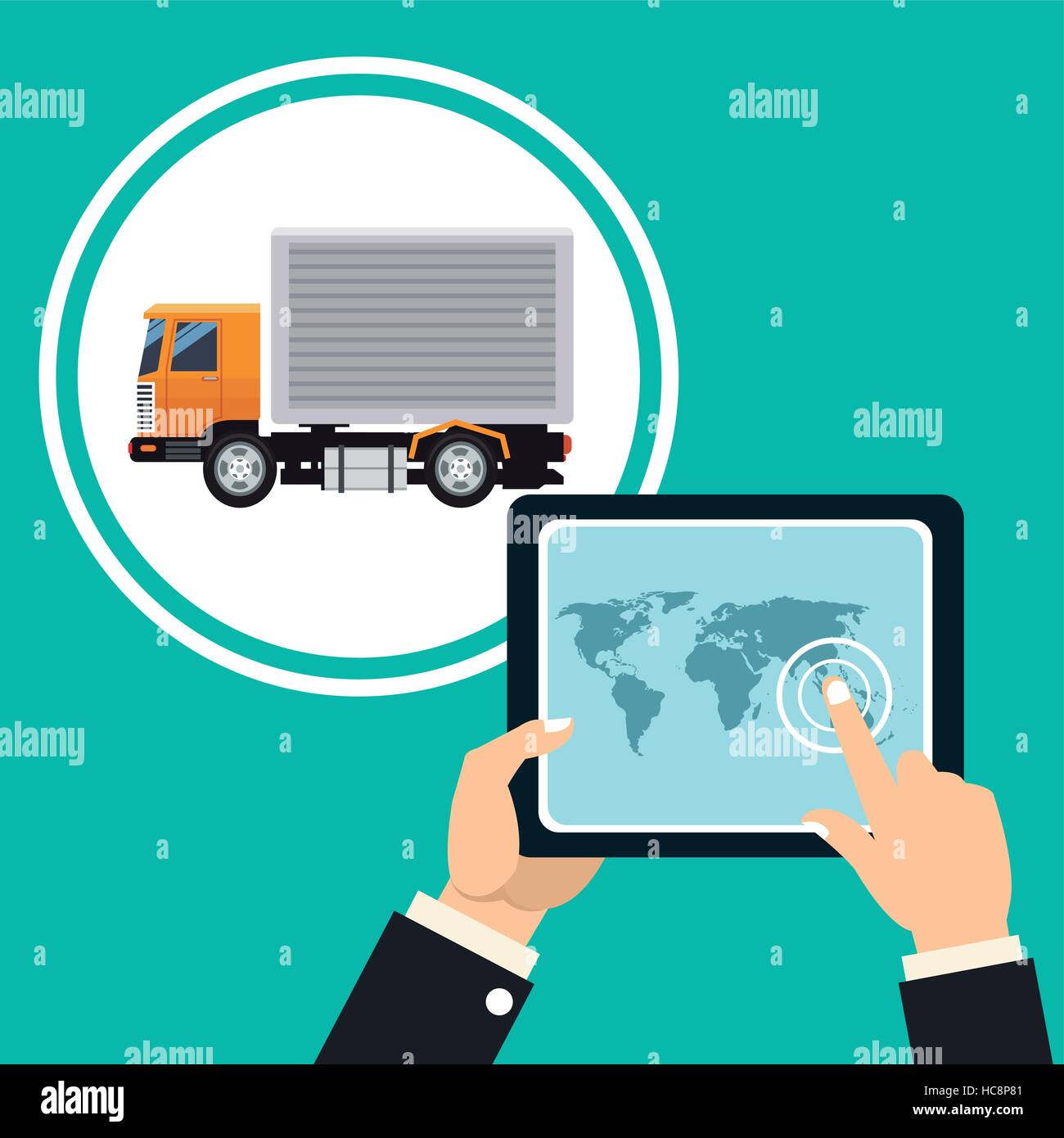 Global shipping route map Stock Vector Images - Alamy