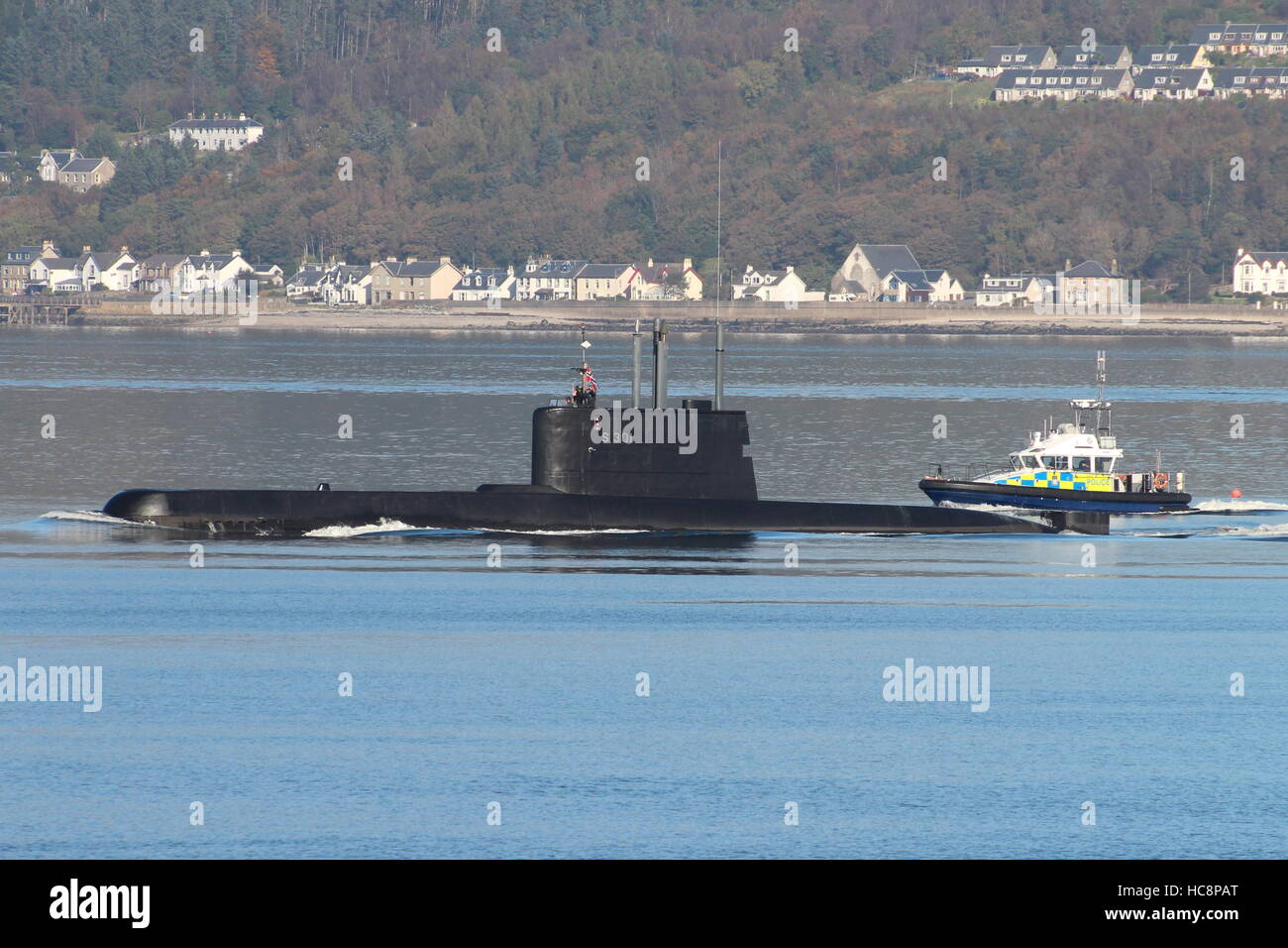 KNM Utsira (S301), an Ula-class submarine of the Norwegian Navy, and ...