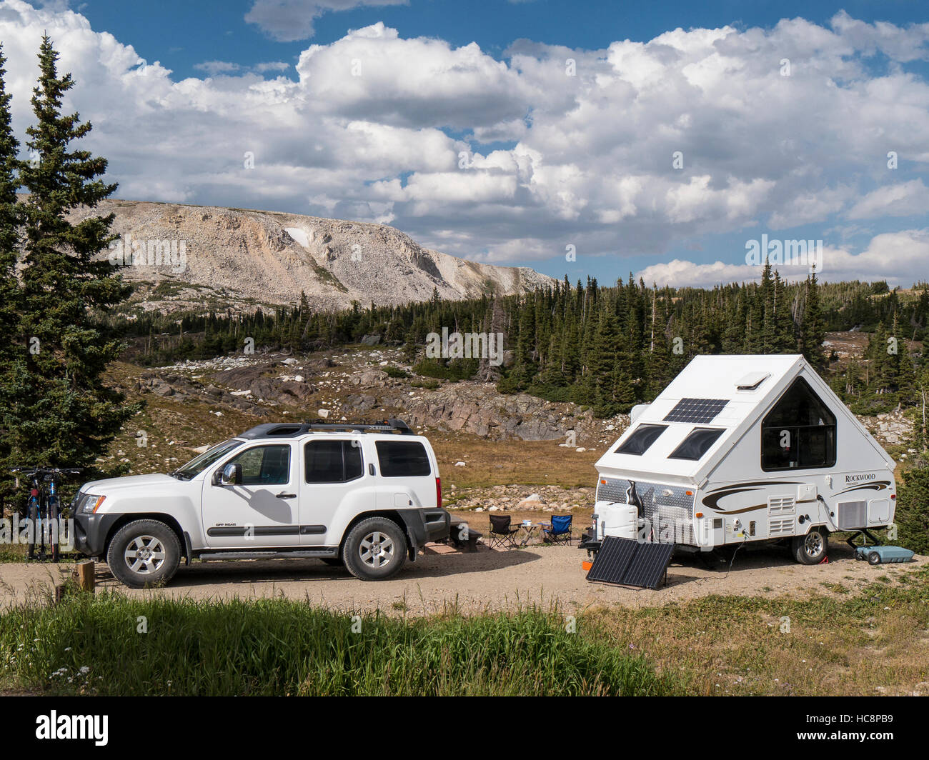 Wyoming campgrounds hi-res stock photography and images - Alamy