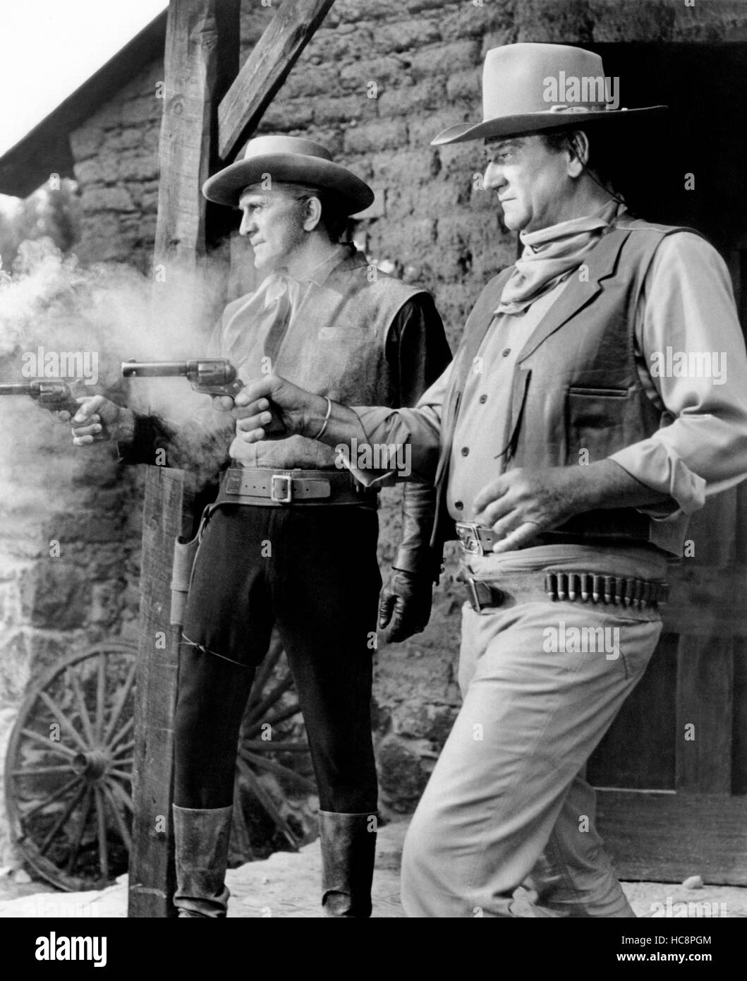 THE WAR WAGON, from left, Kirk Douglas, John Wayne, 1967 Stock Photo ...