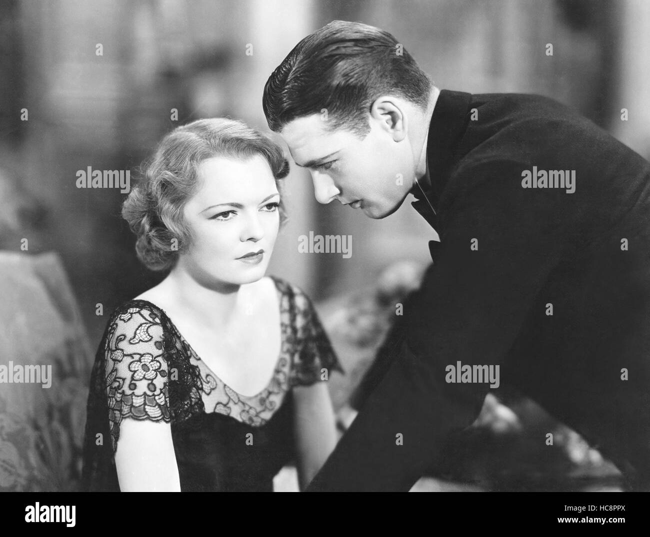 WAYWARD, from left: Margalo Gilmore, Richard Arlen, 1932 Stock Photo ...