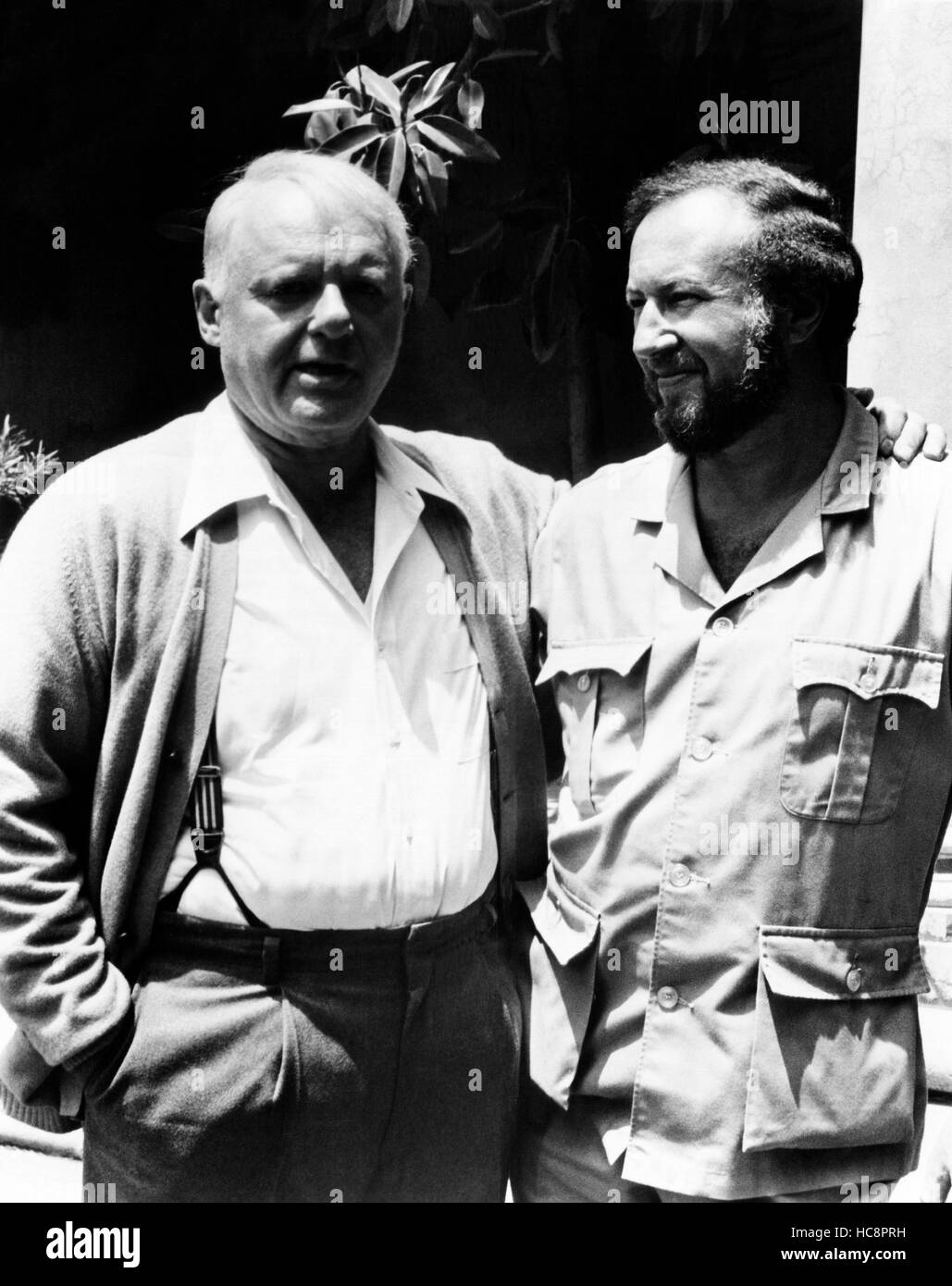 W.C. FIELDS AND ME, from left: Rod Steiger, producer Jay Weston, on set ...