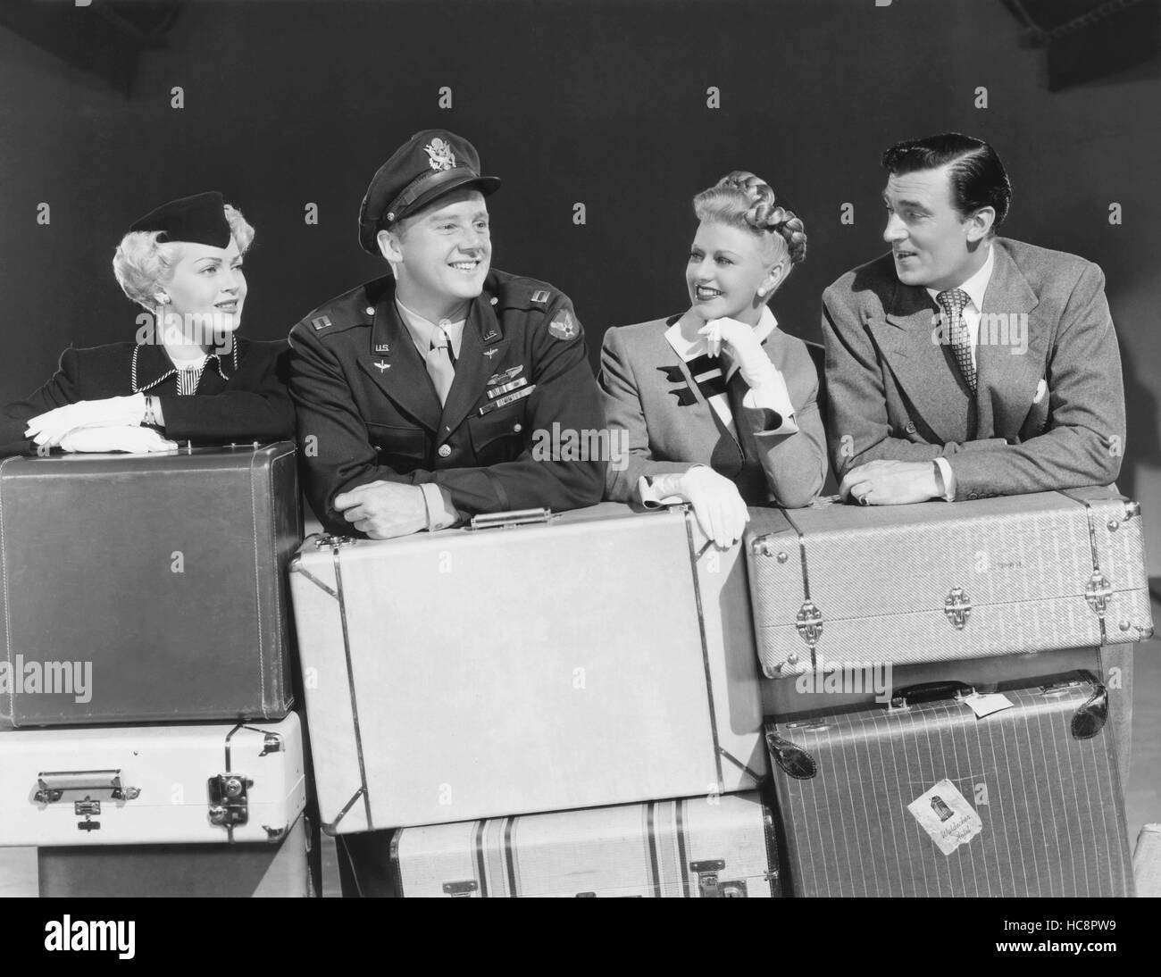 WEEKEND AT THE WALDORF, from left: Lana Turner, Van Johnson, Ginger ...