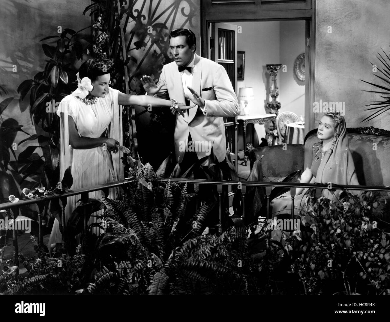 WEEK-END IN HAVANA, from left, Carmen Miranda, Cesar Romero, Alice Faye ...