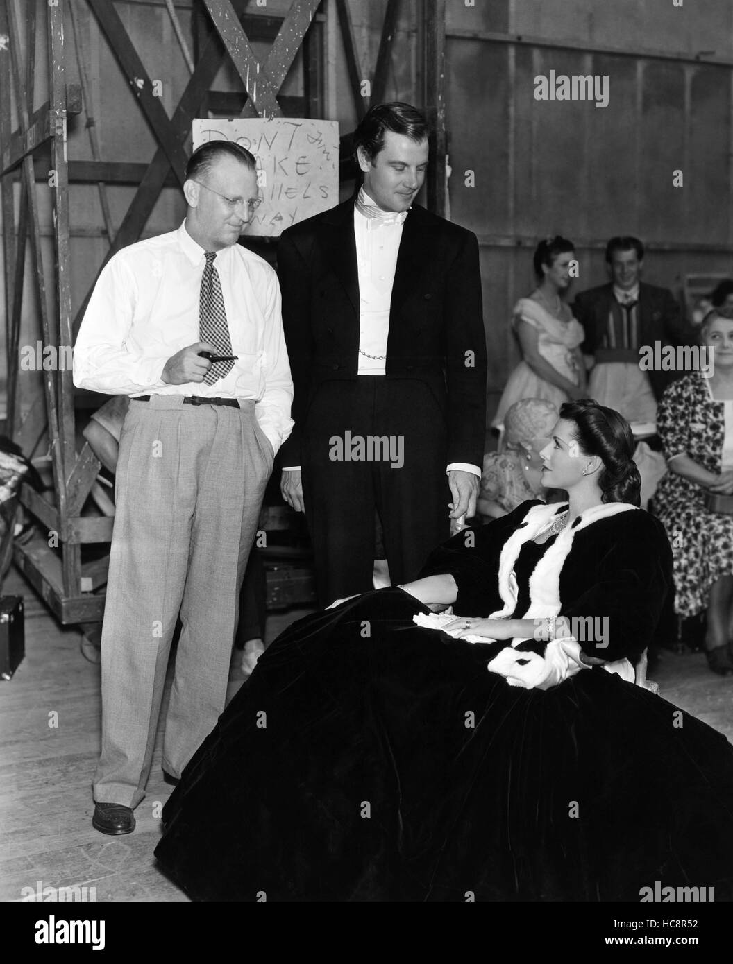 WELLS FARGO, screenwriter Paul Schofield, Joel McCrea, Frances Dee on ...