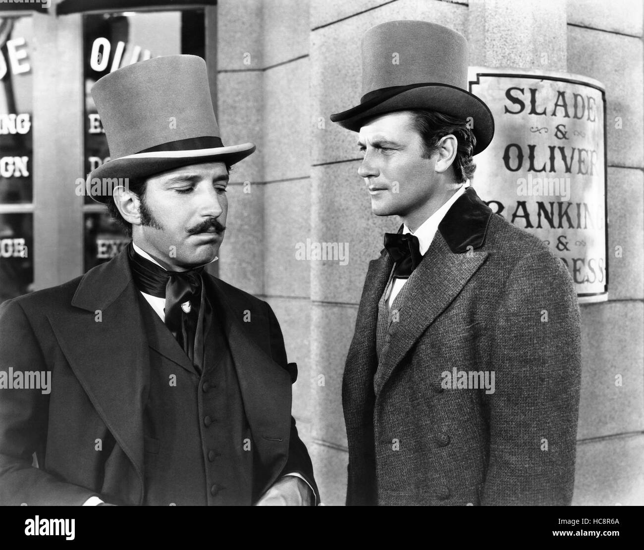 WELLS FARGO, from left: Lloyd Nolan, Joel McCrea, 1937 Stock Photo - Alamy