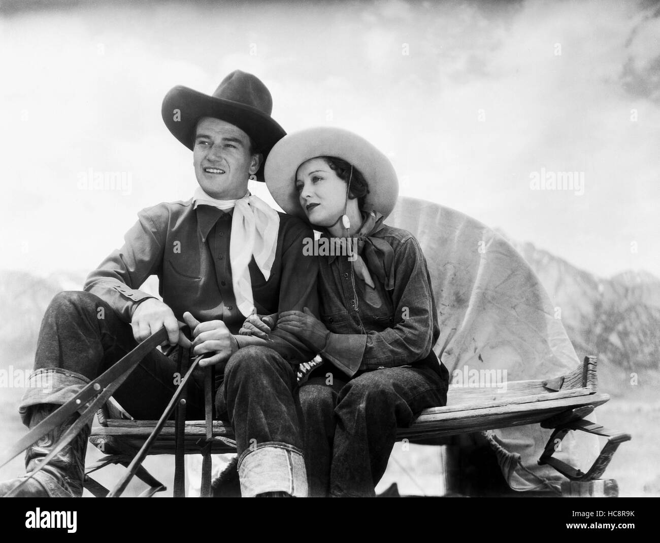 WESTWARD HO, from left, John Wayne, Sheila Bromley, (aka Sheila Mannors ...