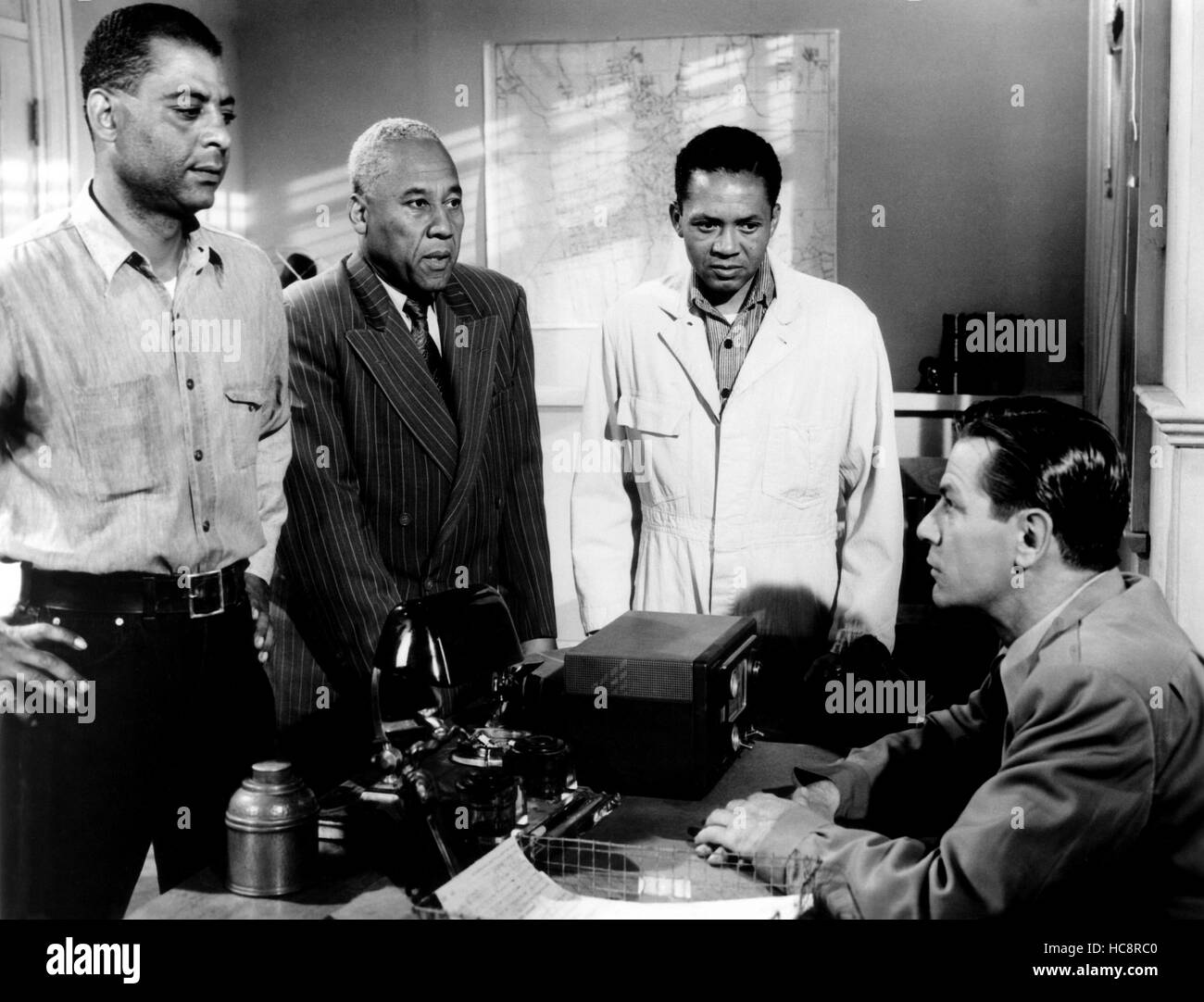 THE WELL, from left, Walter Morrison, George Hamilton, Ernest Anderson ...