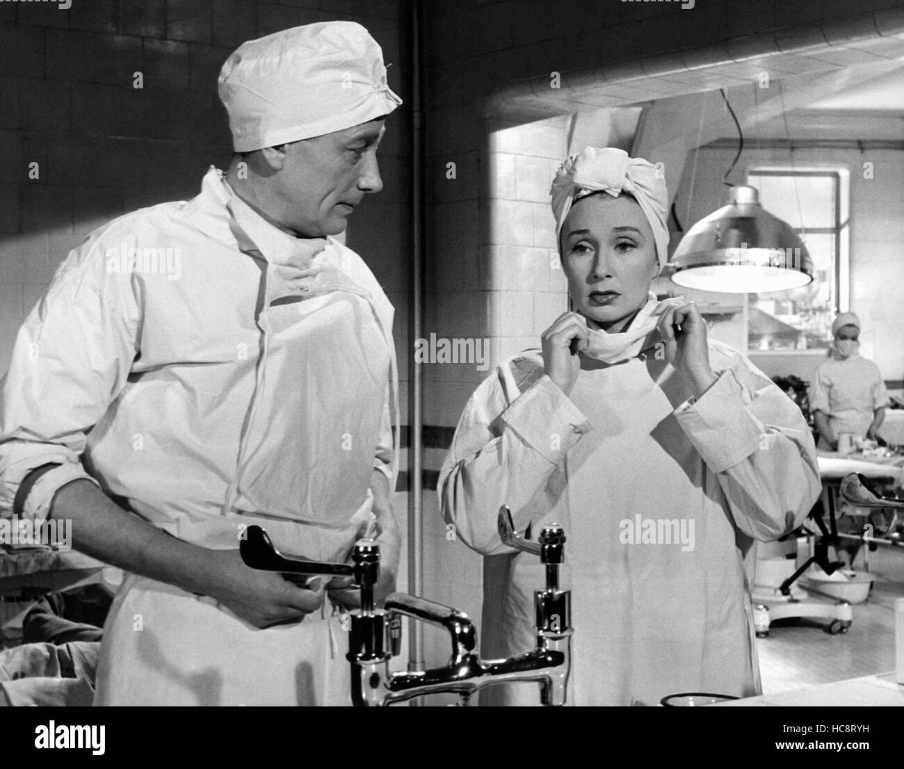 WHITE CORRIDORS, Gerard Heinz, Googie Withers, 1951 Stock Photo - Alamy