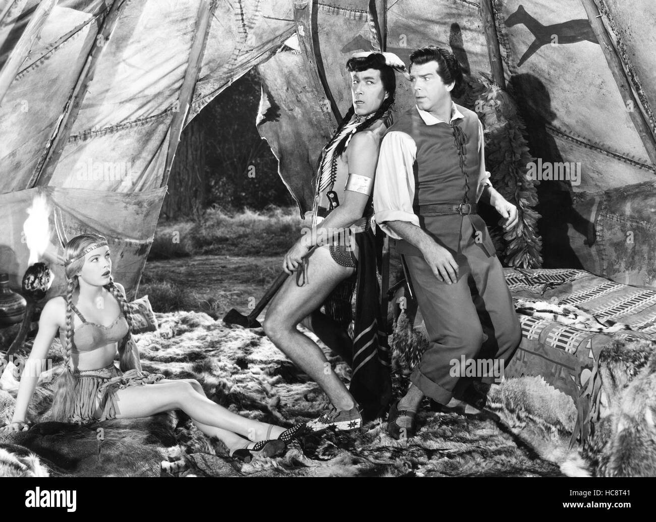 WHERE DO WE GO FROM HERE?, from left: June Haver, Anthony Quinn, Fred ...