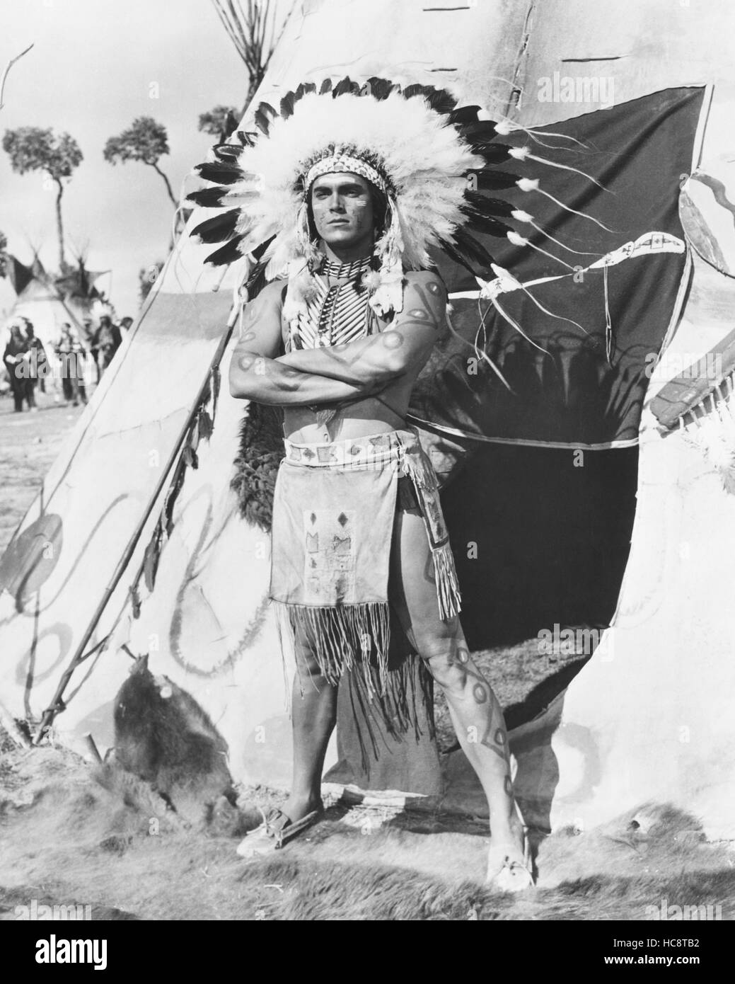 WHITE FEATHER, Jeffrey Hunter, 1955, TM & Copyright © 20th Century Fox ...