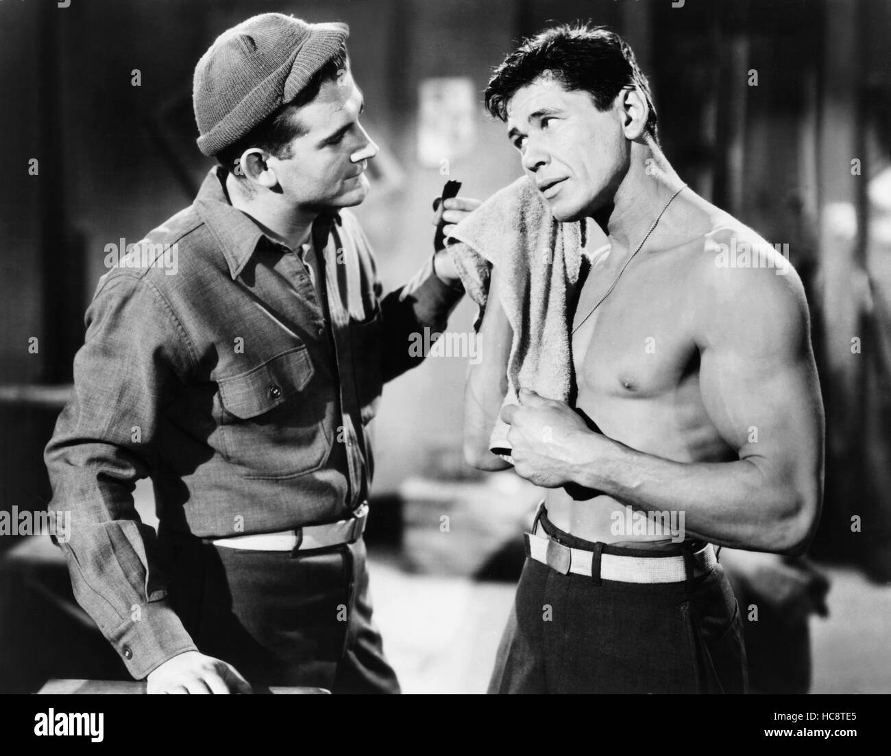 WHEN HELL BROKE LOOSE, from left: Eddie Foy III, Charles Bronson, 1958 Stock Photo - Alamy