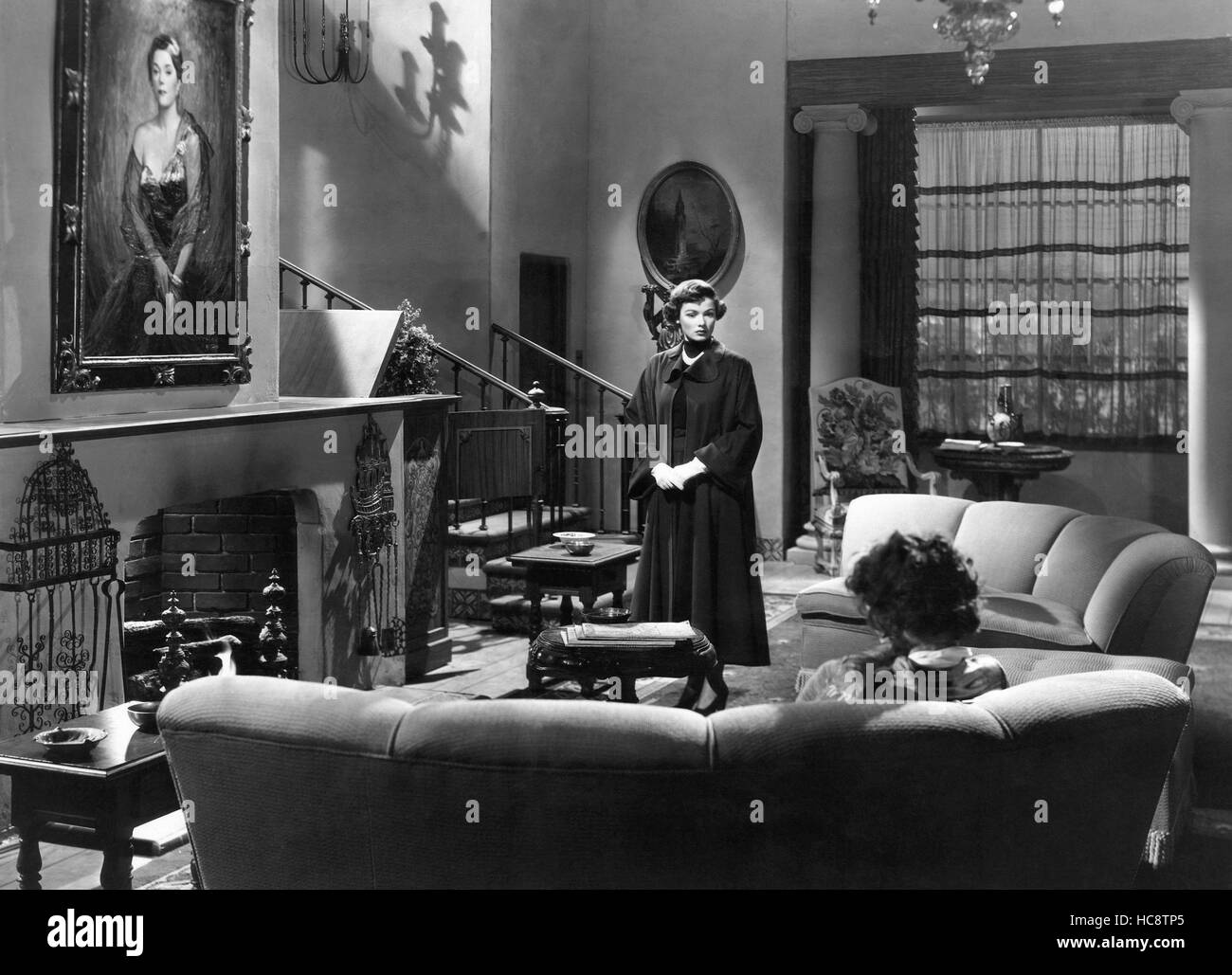 WHIRLPOOL, Barbara O'Neil, (in painting), Gene Tierney, 1949, TM and ...