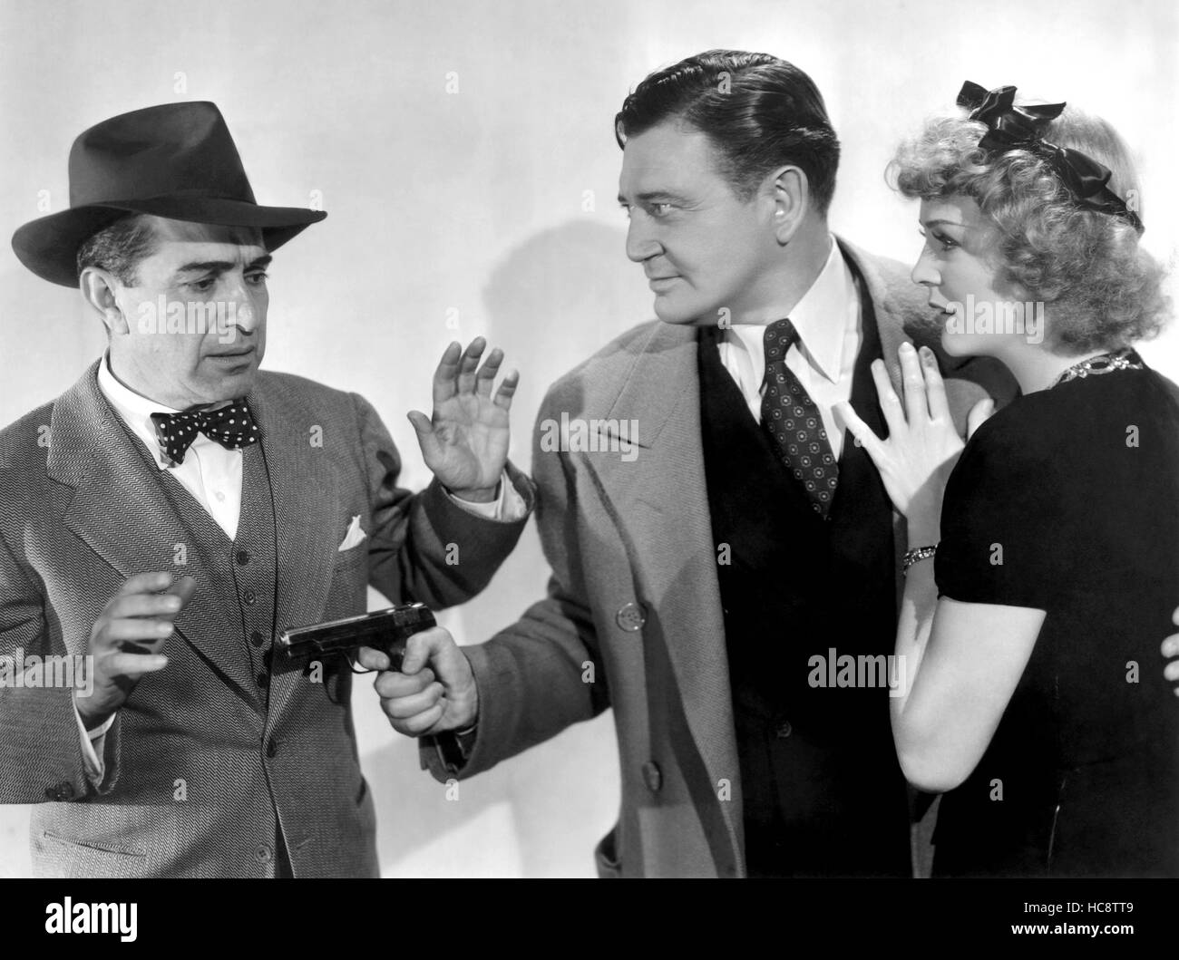 THE WHISTLER, from left, J. Carrol Naish, Richard Dix, Gloria Stuart ...