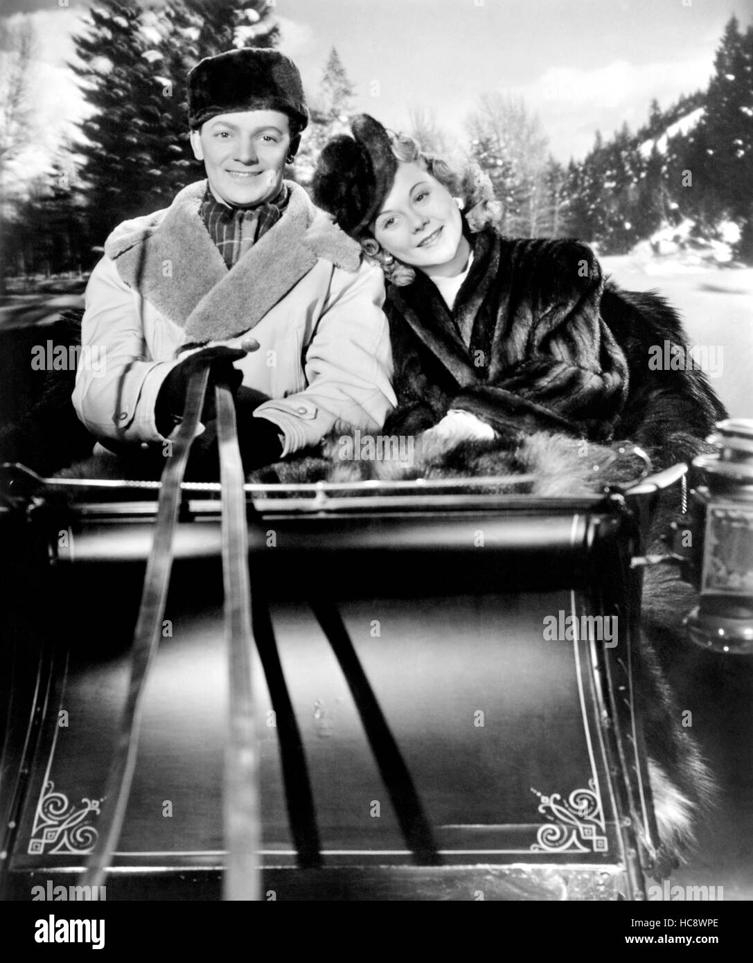 WINTERTIME, from left, Cornel Wilde, Sonja Henie, 1943, TM and copyright ©20th Century Fox Film ...