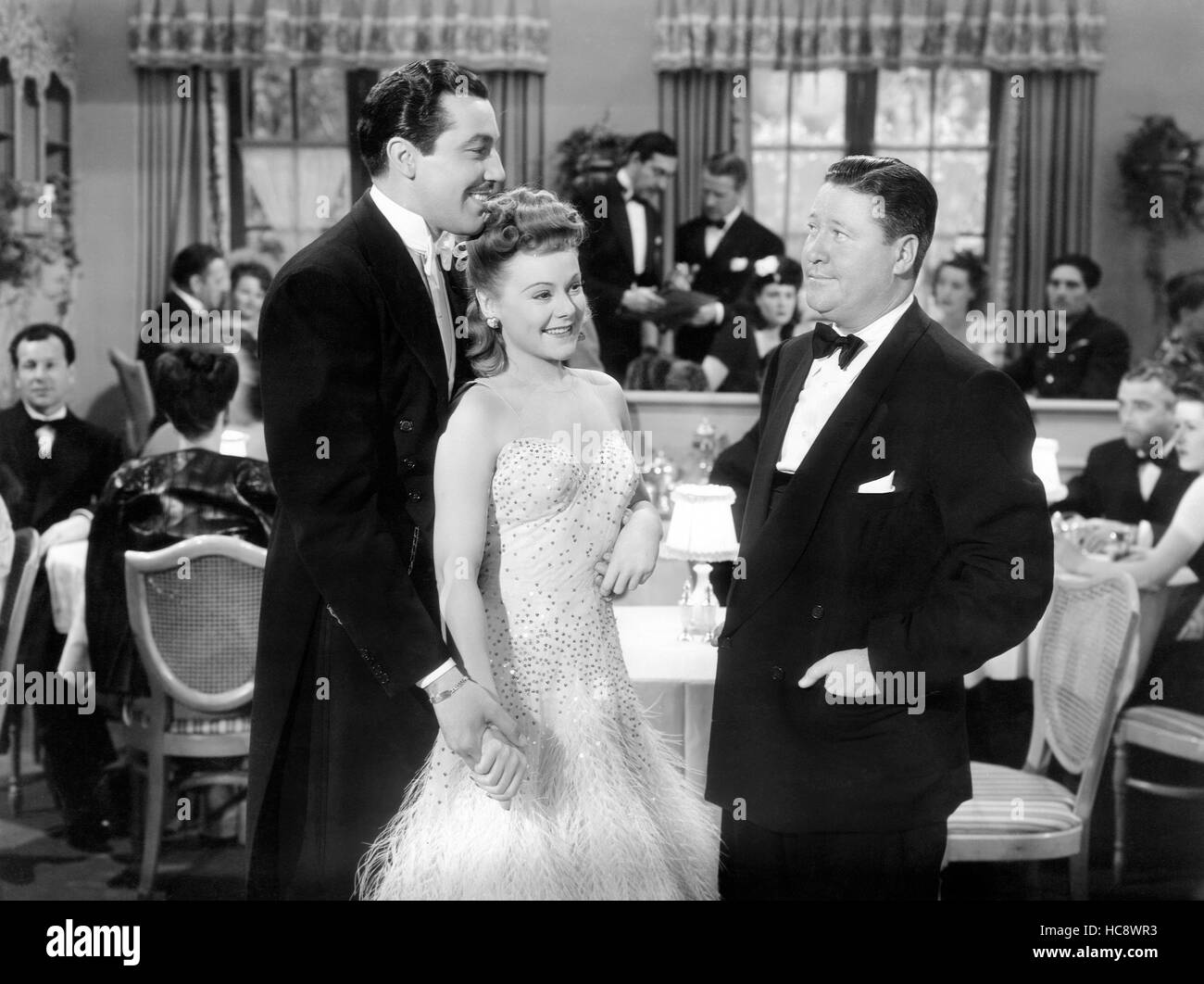 WINTERTIME, from left, Cesar Romero, Sonja Henie, Jack Oakie, 1943, TM and copyright ©20th ...