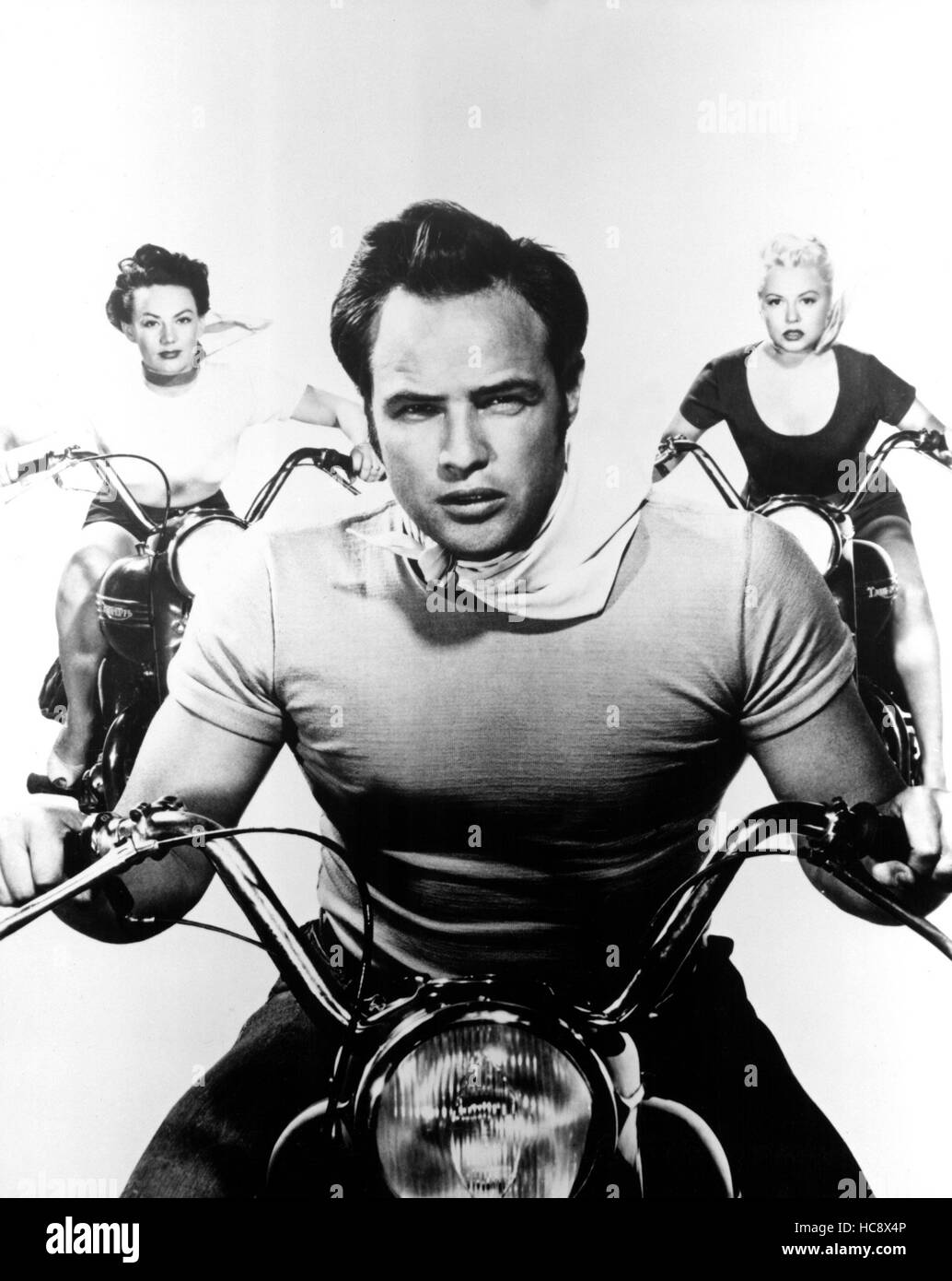 THE WILD ONE, Yvonne Doughty, Marlon Brando, Peggy Maley, 1954 Stock ...