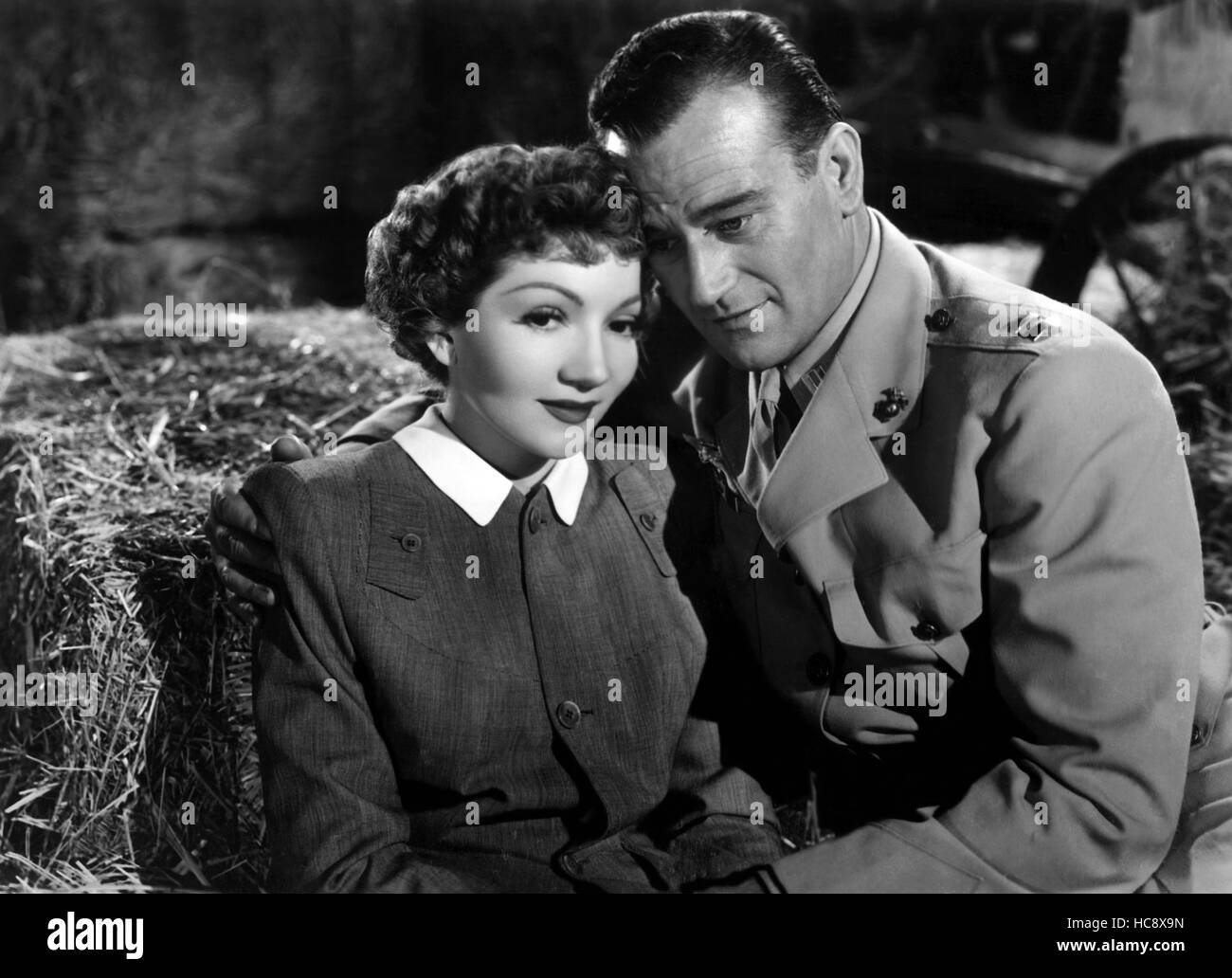 WITHOUT RESERVATIONS, Claudette Colbert, John Wayne, 1946 Stock Photo ...