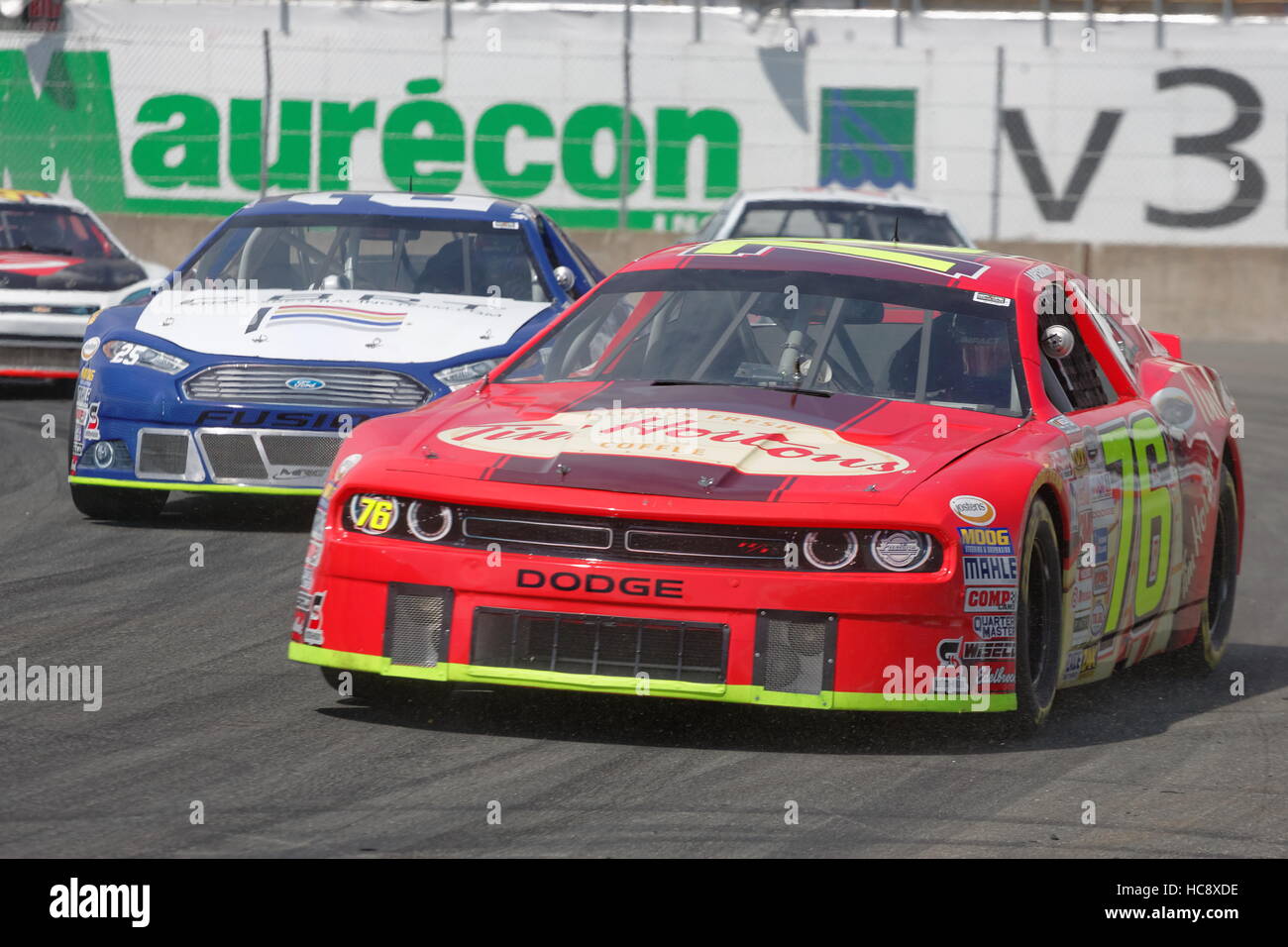 Car number 76 driven by Cayden Lapcevich for team Tim Hortons Dodge at ...