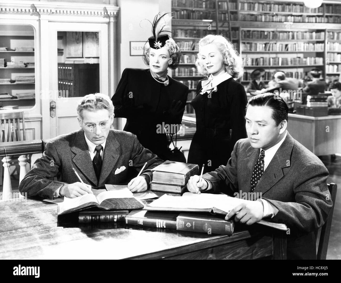 WONDER MAN, from left: Danny Kaye, Natalie Schafer, Virginia Mayo, 1945 ...