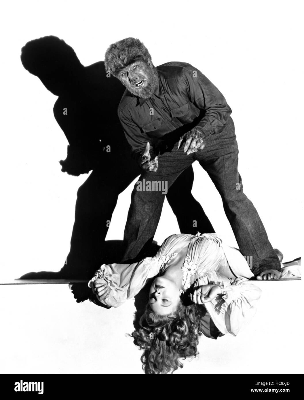 THE WOLF MAN, Lon Chaney Jr., Evelyn Ankers, 1941 Stock Photo - Alamy
