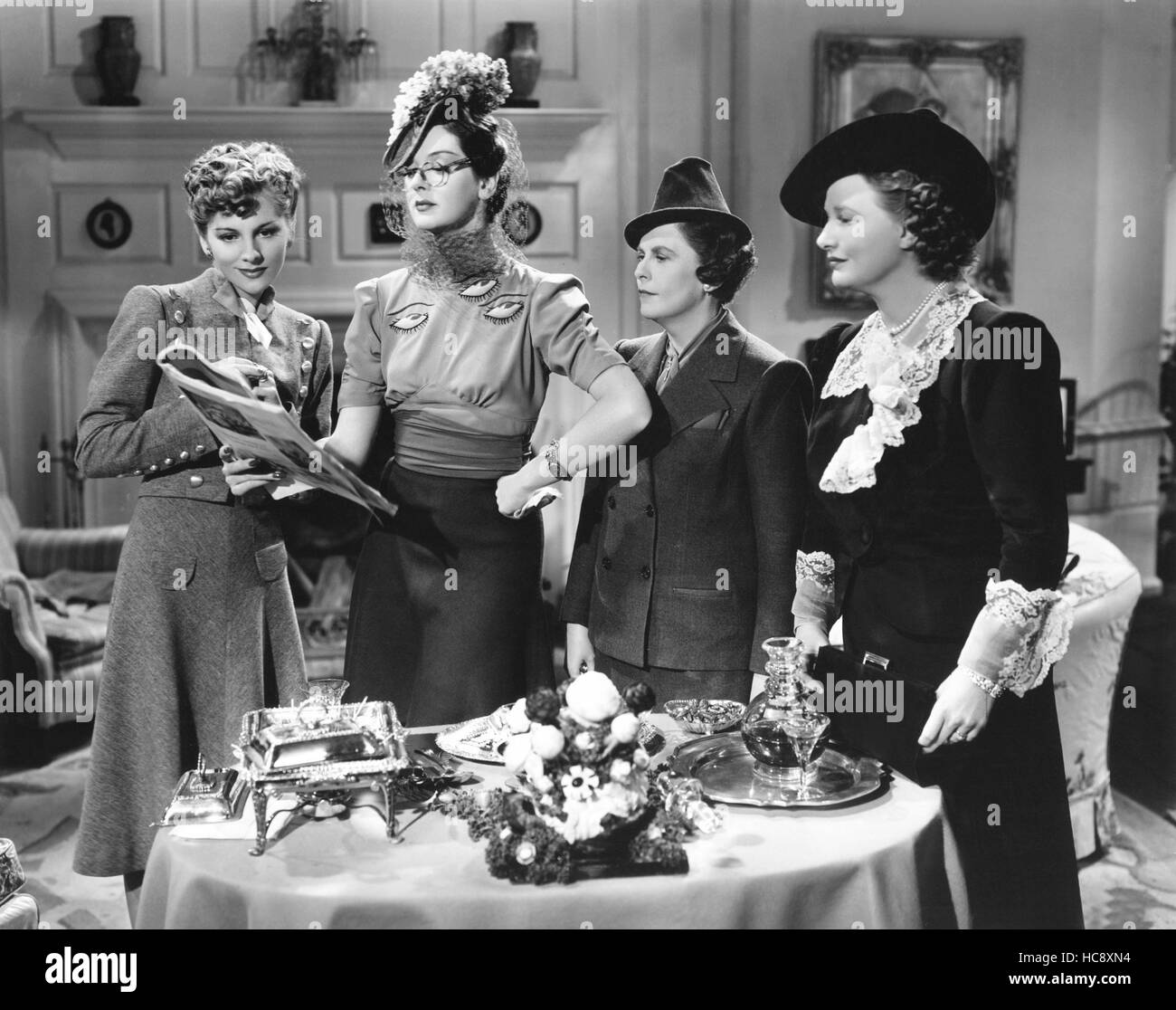 The Women From Left Joan Fontaine Rosalind Russell Florence Nash