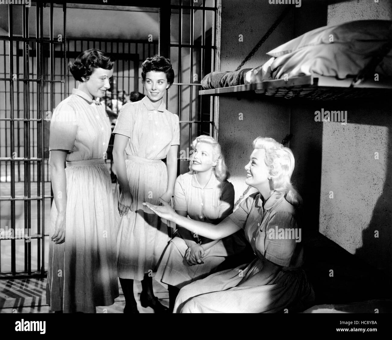 WOMEN'S PRISON, from left, Phyllis Thaxter, Adelle August, Cleo Moore ...