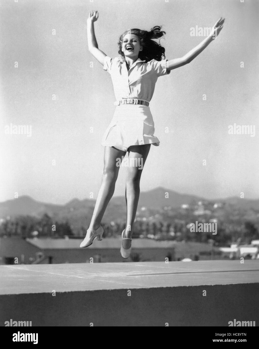 YOU'LL NEVER GET RICH, Rita Hayworth, rehearsing her dance steps ...