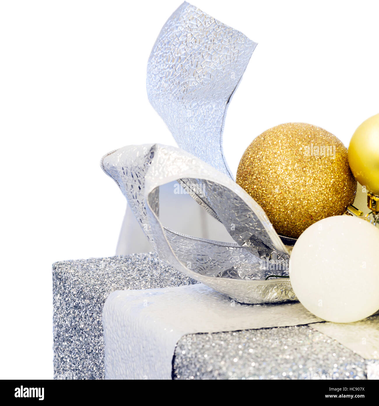 Christmas gift box isolated nobody hi-res stock photography and images ...