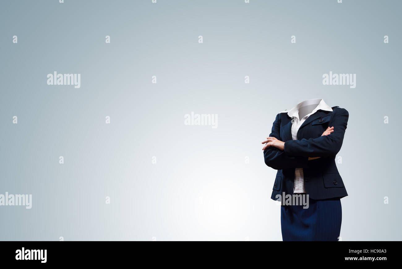 Businesswoman without head Stock Photo - Alamy