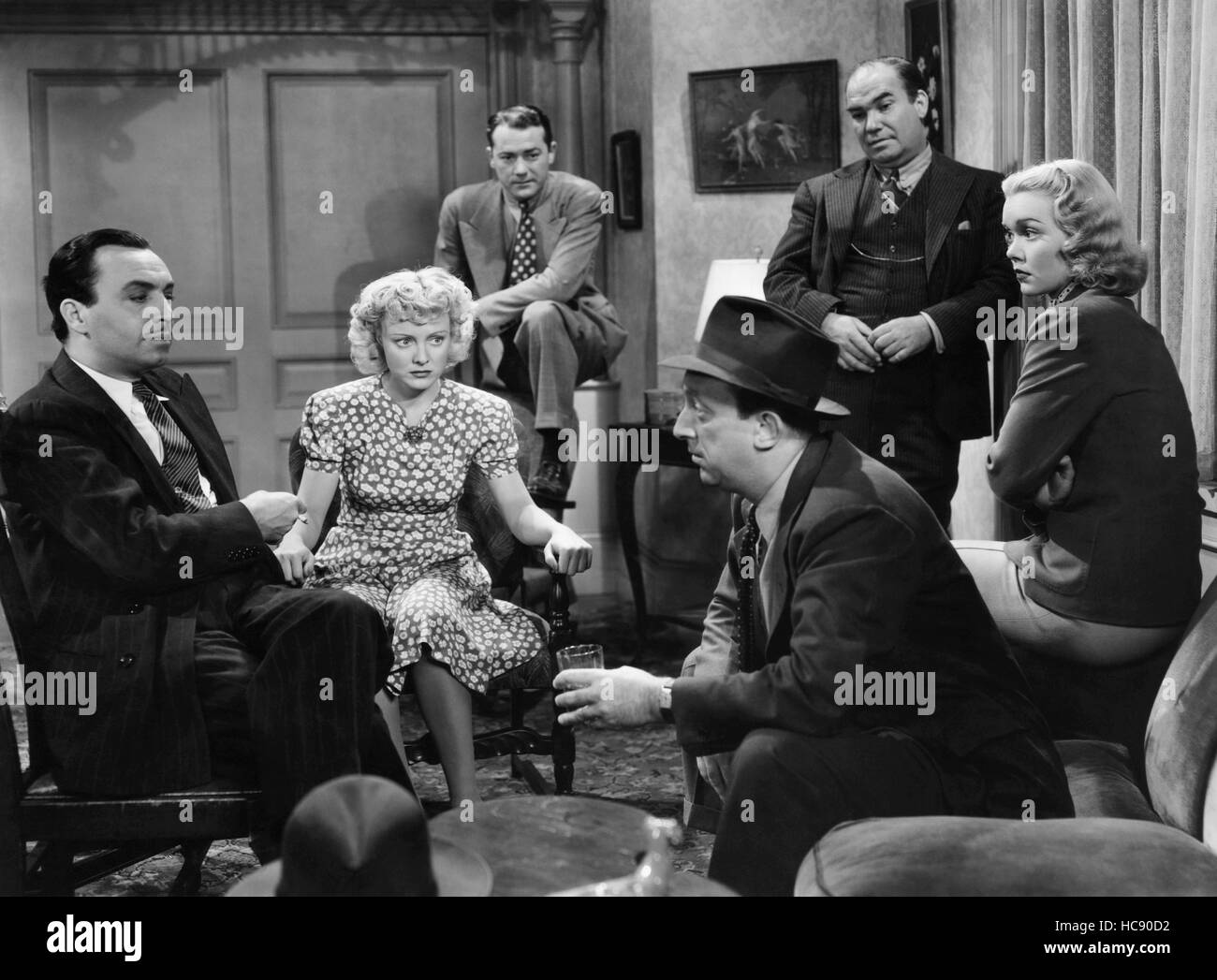 TORCHY PLAYS WITH DYNAMITE, Sheila Bromley, Allen Jenkins, (seated ...