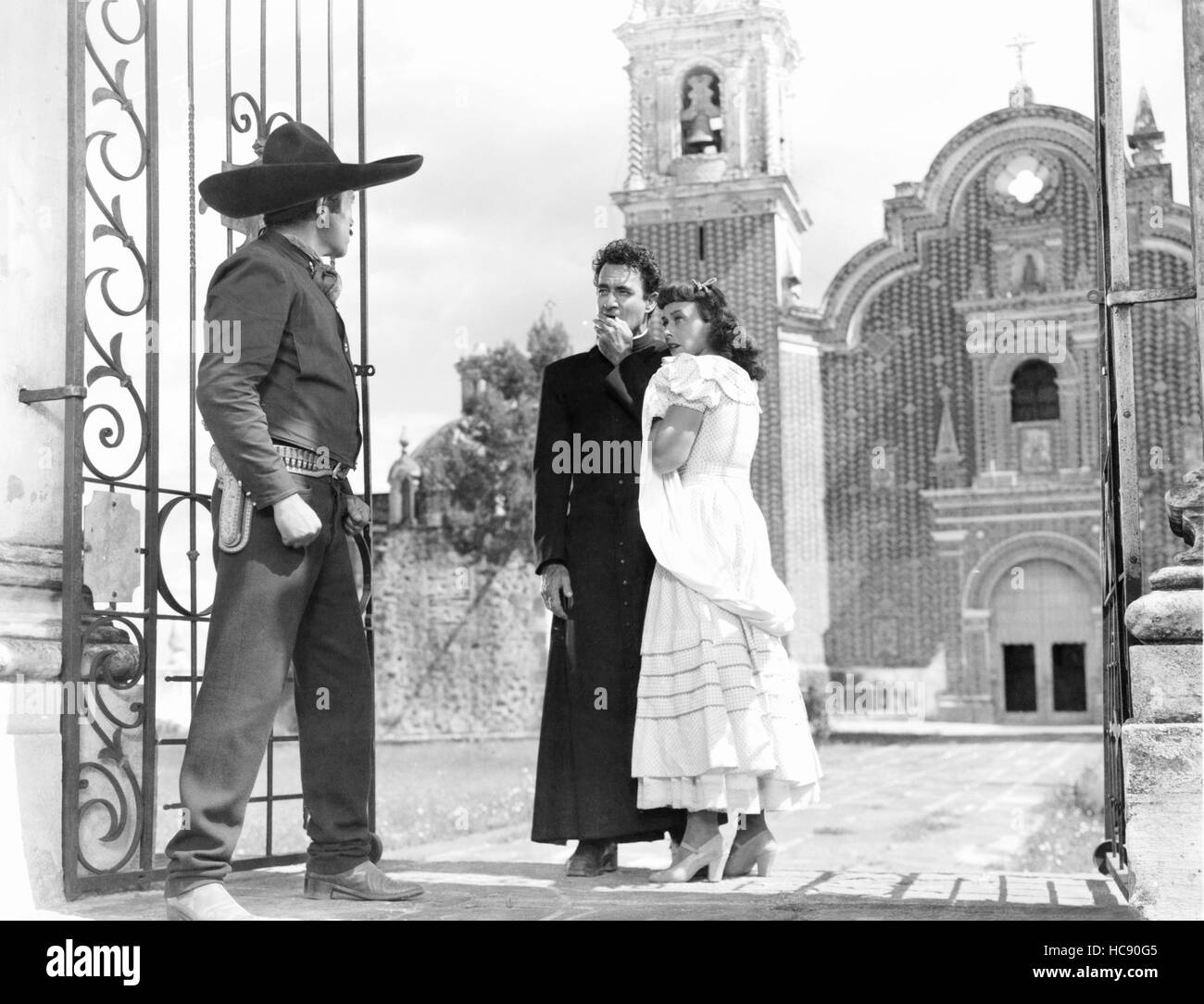 THE TORCH, from left: Pedro Armendariz, Gilbert Roland, Paulette ...