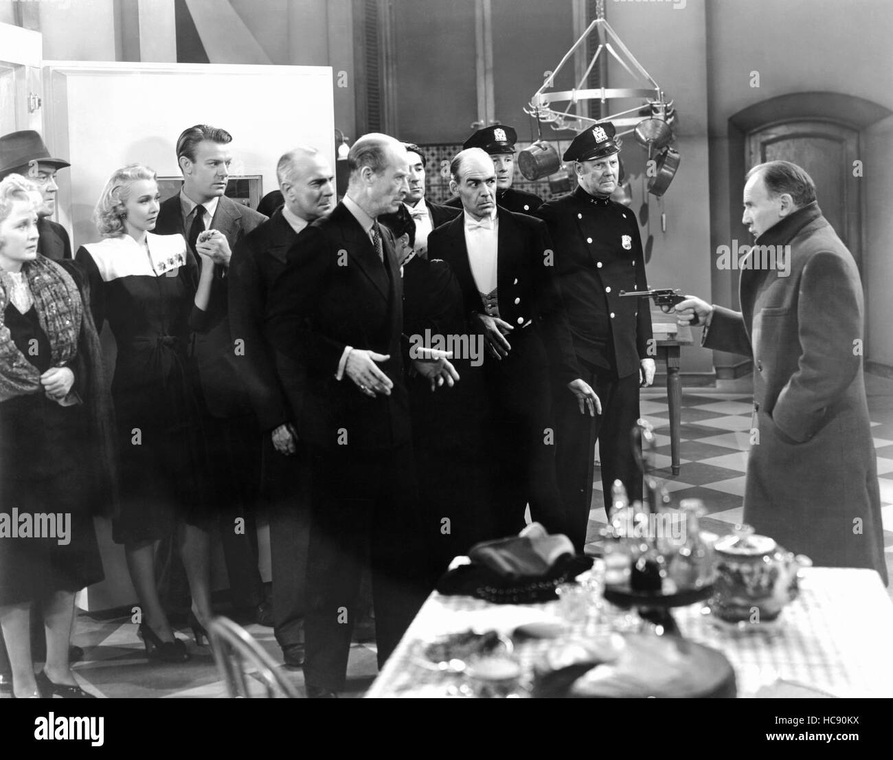 TOPPER RETURNS, from left: Billie Burke, Donald MacBride, Carole Landis ...