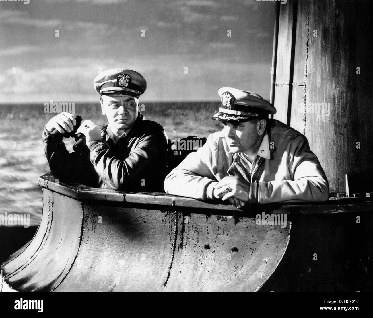 TORPEDO RUN, from left, Ernest Borgnine, Glenn Ford, 1958 Stock Photo ...