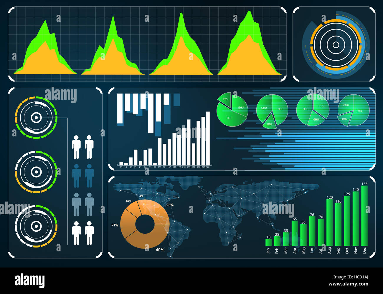 Media interface background Stock Photo - Alamy