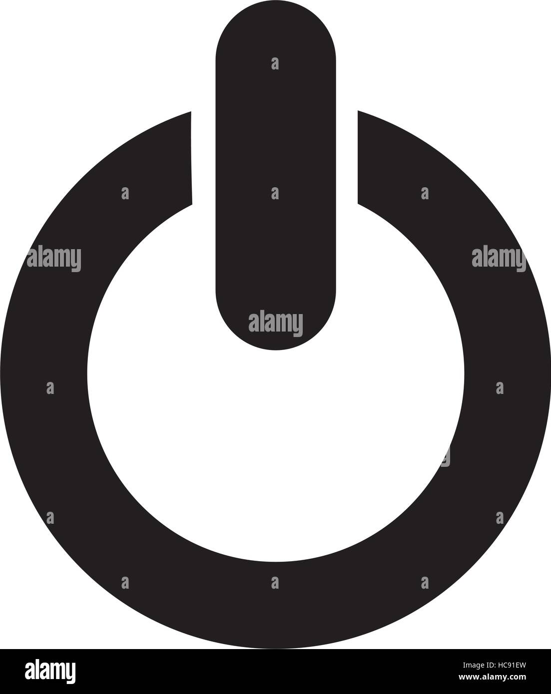 power button symbol isolated icon vector illustration design Stock ...