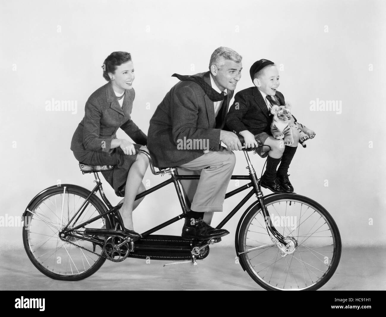 THE TOY TIGER, Laraine Day, Jeff Chandler, Tim Hovey, 1956 Stock Photo ...