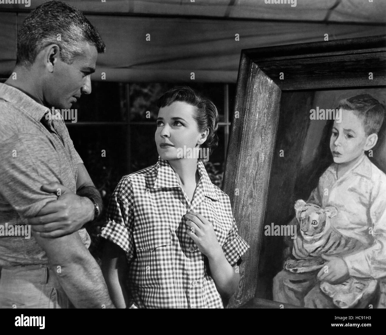 THE TOY TIGER, Jeff Chandler, Laraine Day, Tim Hovey, 1956 Stock Photo ...