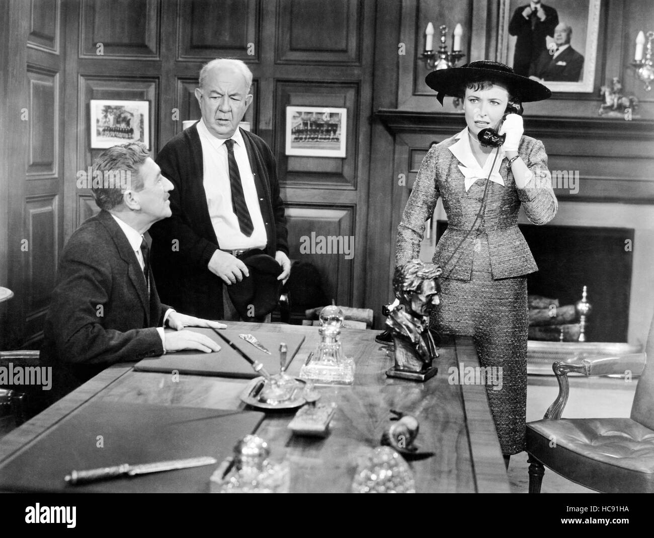 THE TOY TIGER, from left; Richard Haydn, Cecil Kellaway, Laraine Day ...